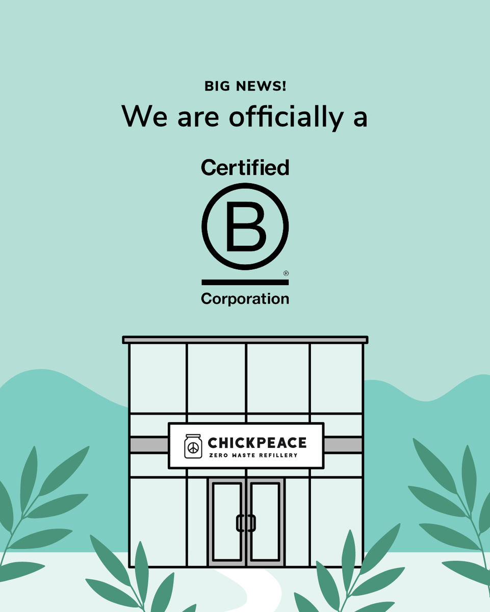 Ring the bell! Chickpeace is a certified B Corp biz! – Chickpeace Zero ...