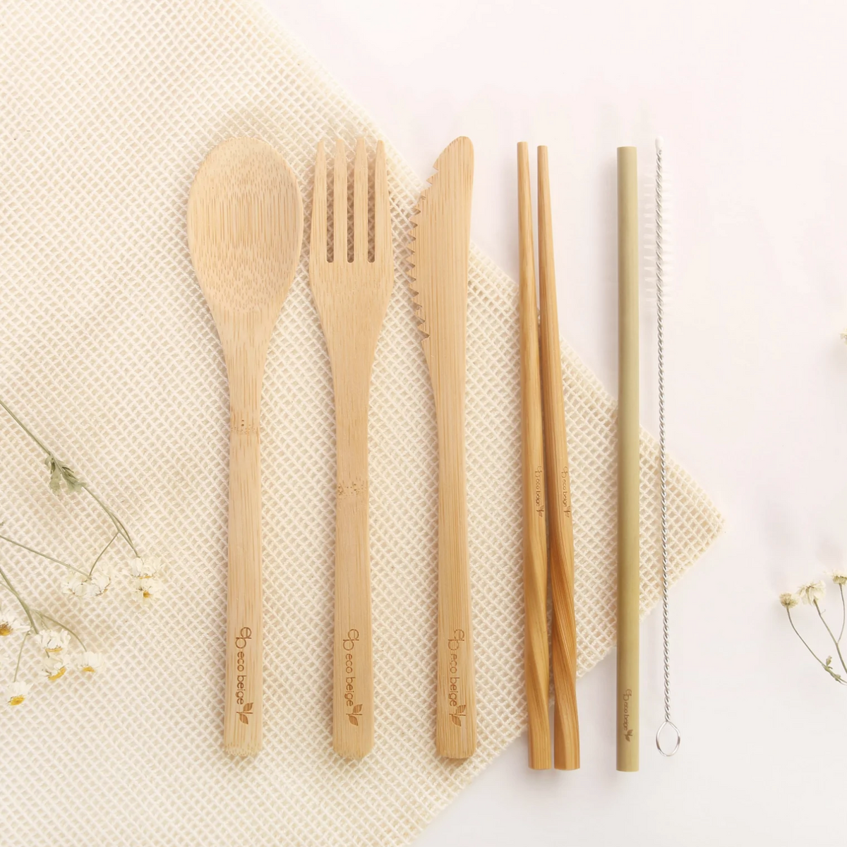 Bamboo Cutlery Set – Chickpeace Zero Waste Refillery
